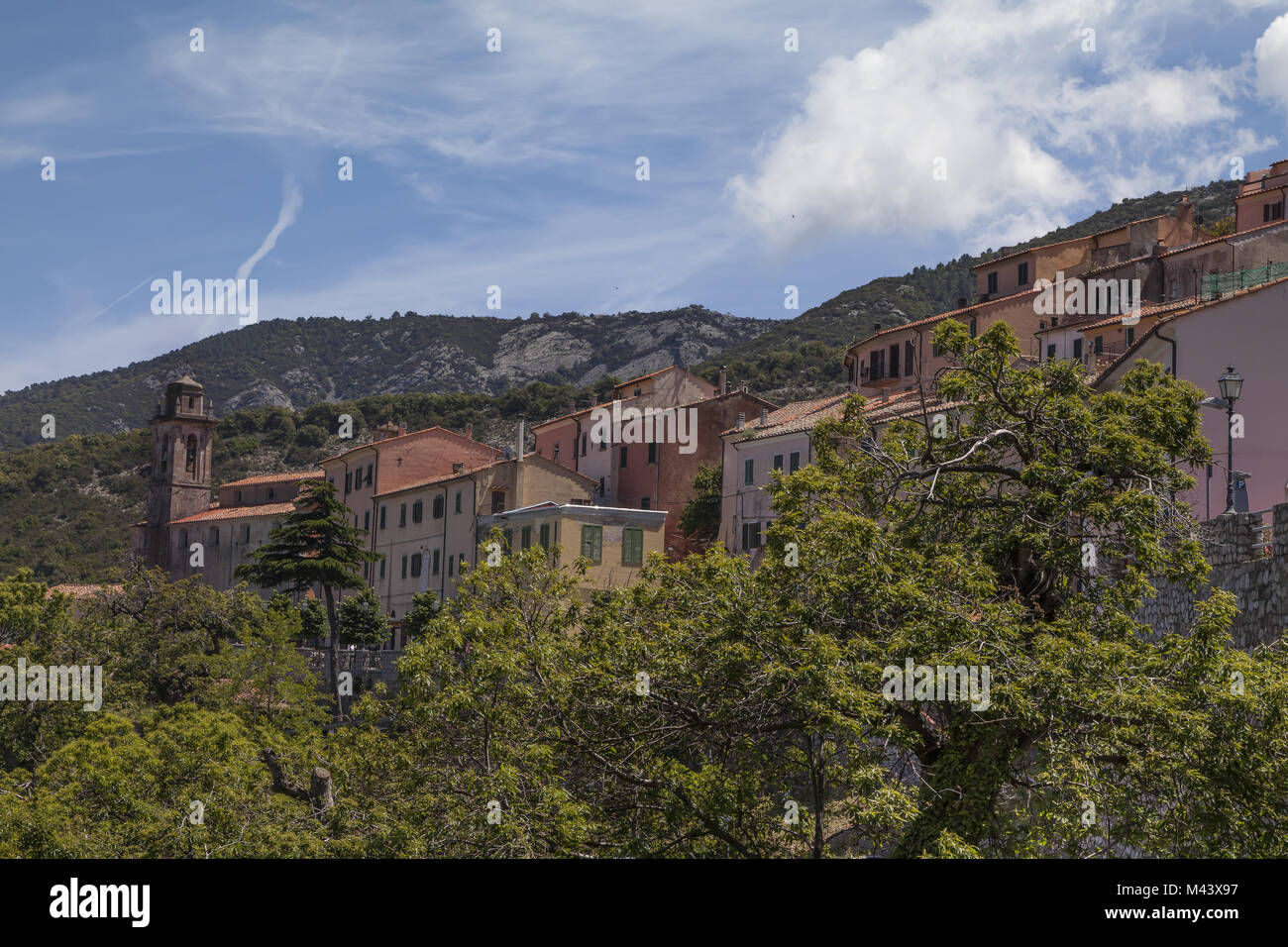 Mountain village of Marciana, Elba island, Tuscany Stock Photo - Alamy