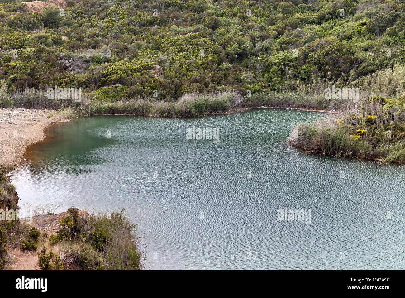 Porto Azzurro, the small lake of Terranera, Elba Stock Photo - Alamy