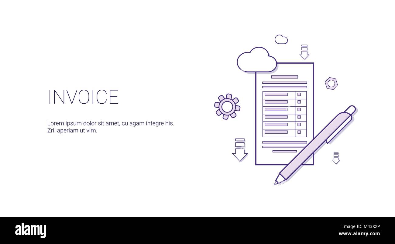 Simple business invoice hi-res stock photography and images - Alamy