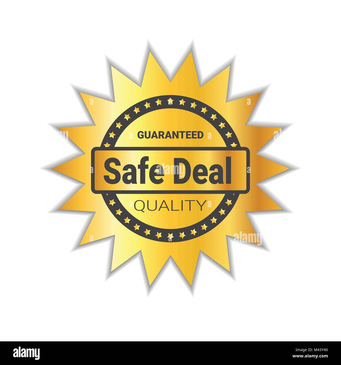 Luxury golden badges premium quality stamp hi-res stock photography and ...