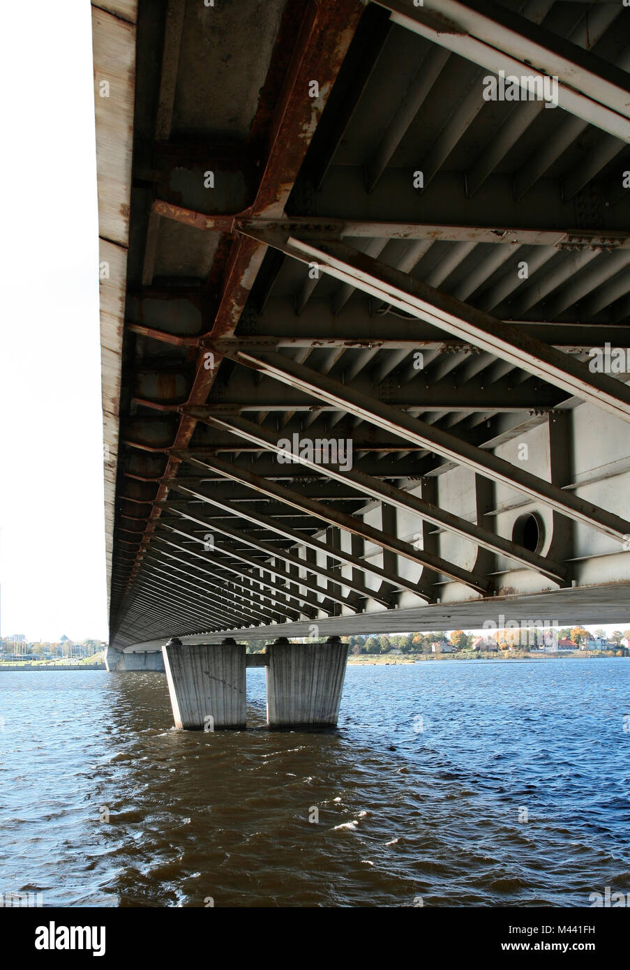 architectural connction bridge over the sea Stock Photo - Alamy