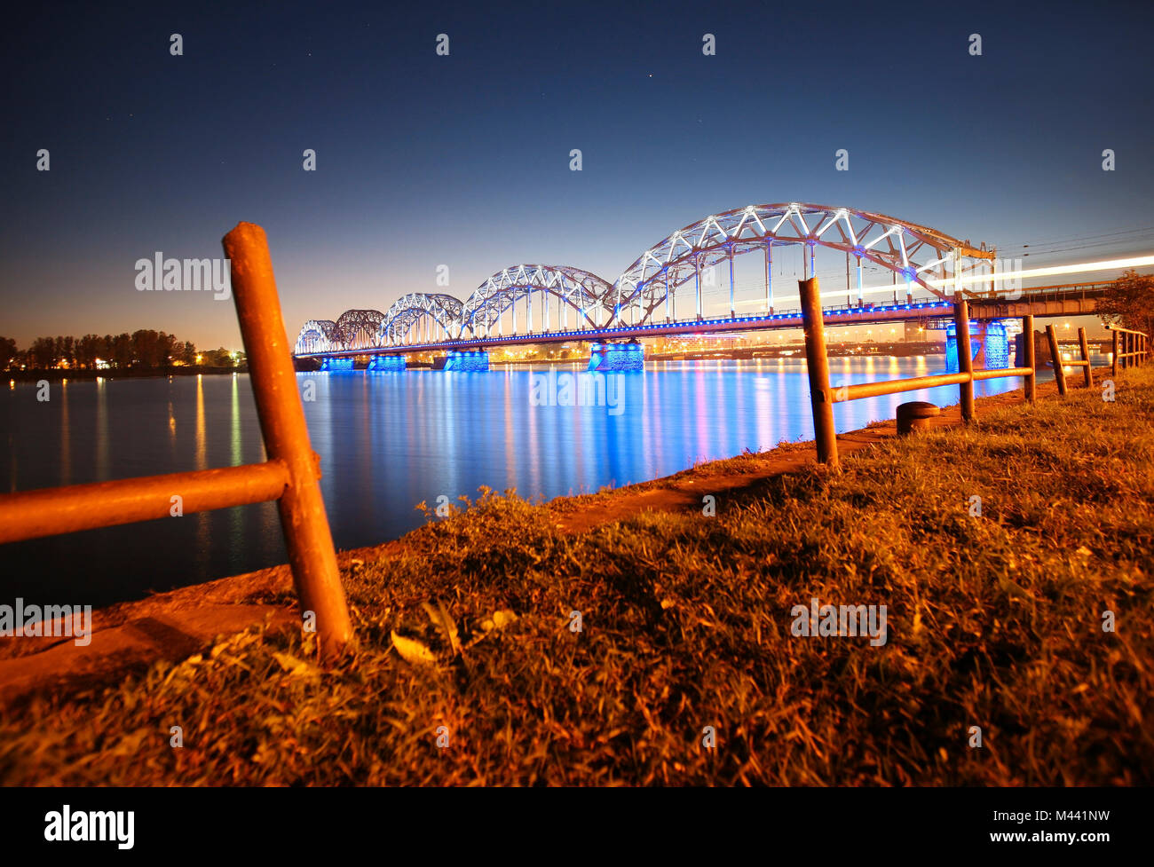 architectural connction bridge over the sea Stock Photo - Alamy