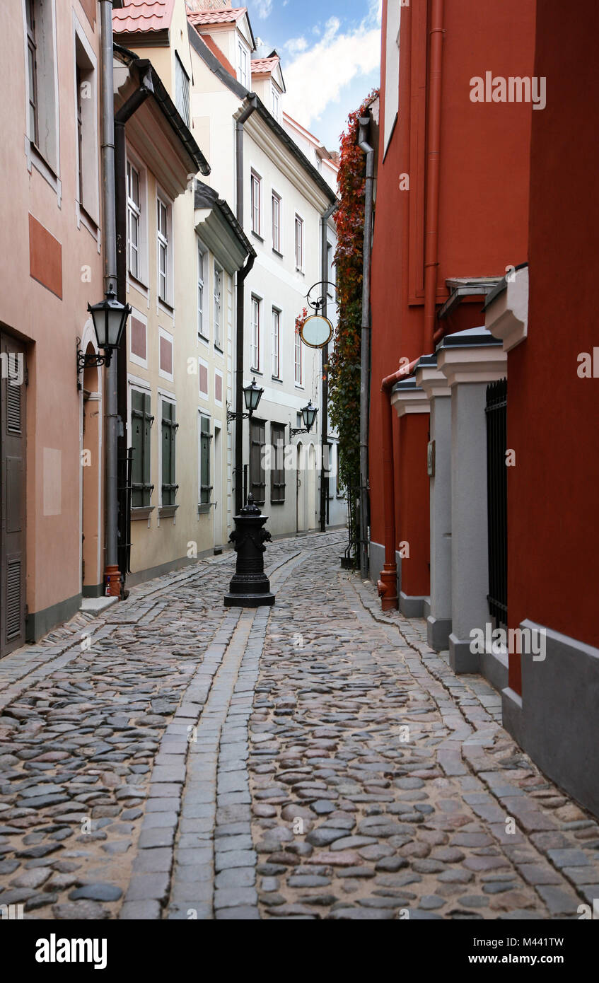 old town stoned path Stock Photo - Alamy