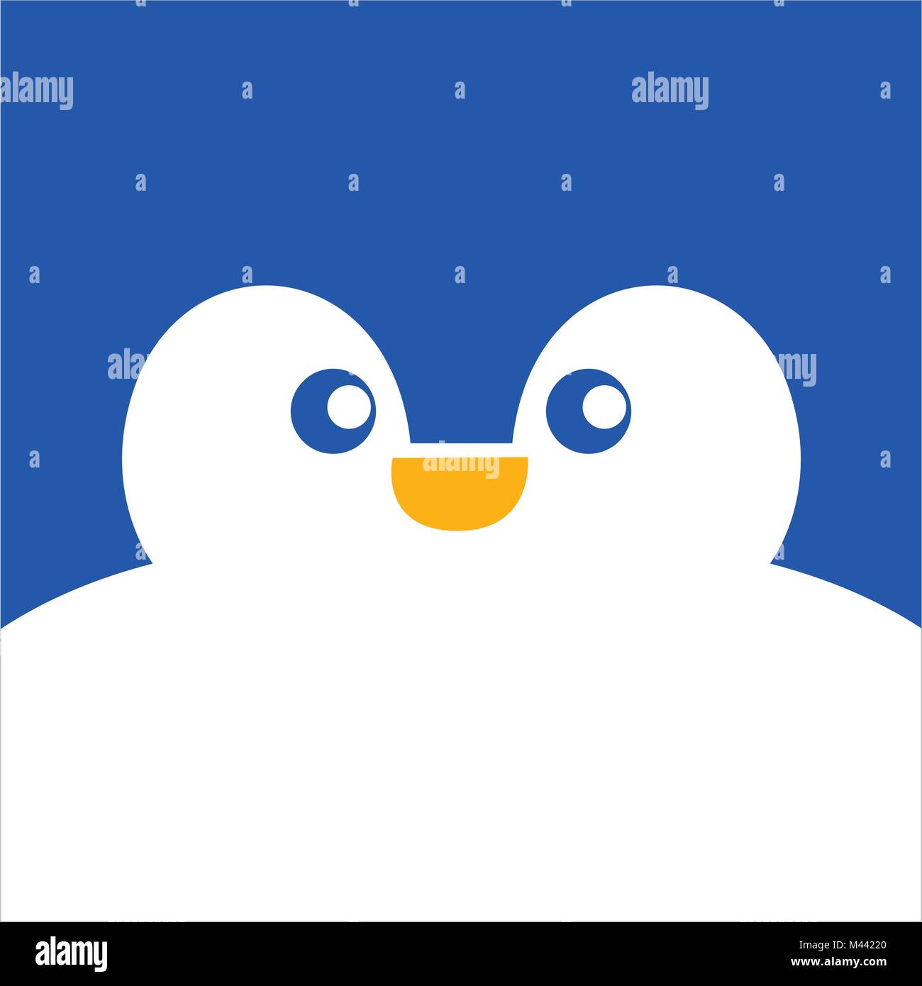 Cute Smiley Pengiun Face Background Vector Illustration Graphic Design ...