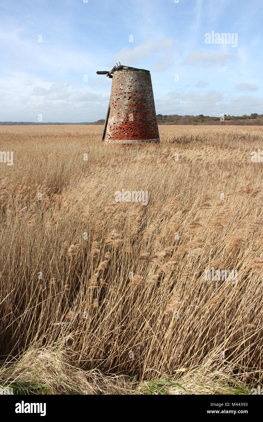 Walberswick windmill Dingle marshes Suffolk Stock Photo - Alamy