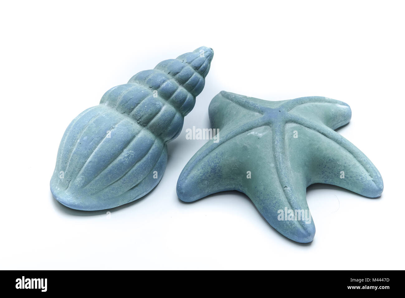 Blue Seashells Isolated Stock Photo - Alamy