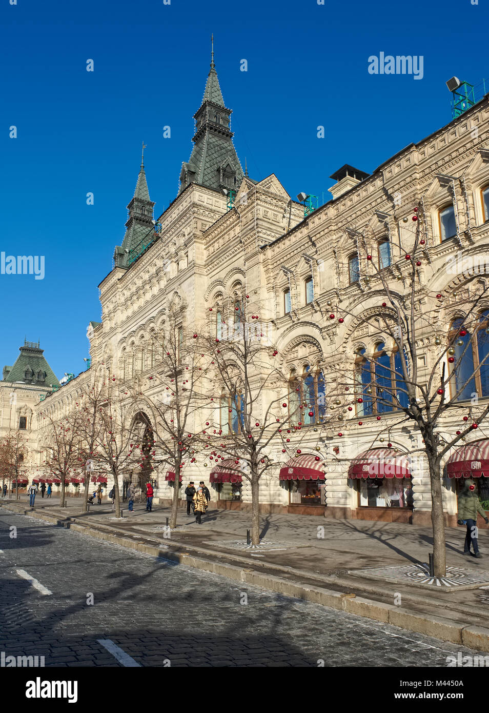 Moscow, Russia, View of the State Department Store (GUM) on the Red ...