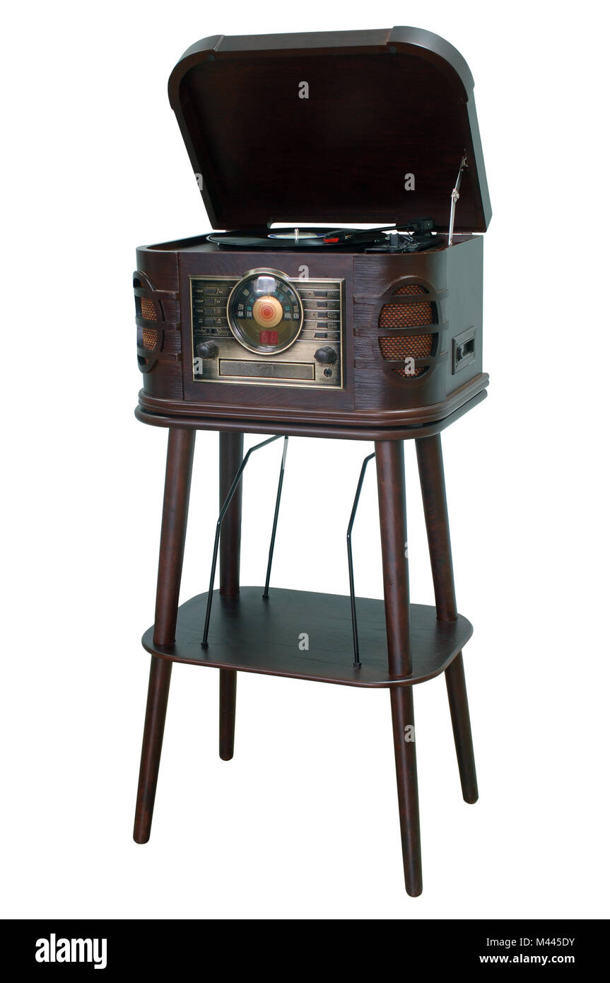 An old record-player Stock Photo - Alamy