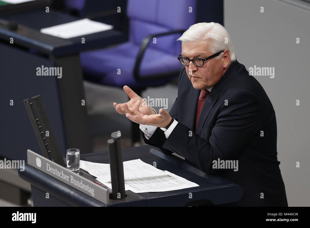 German Foreign Minister, speechs at German Parliament Stock Photo - Alamy