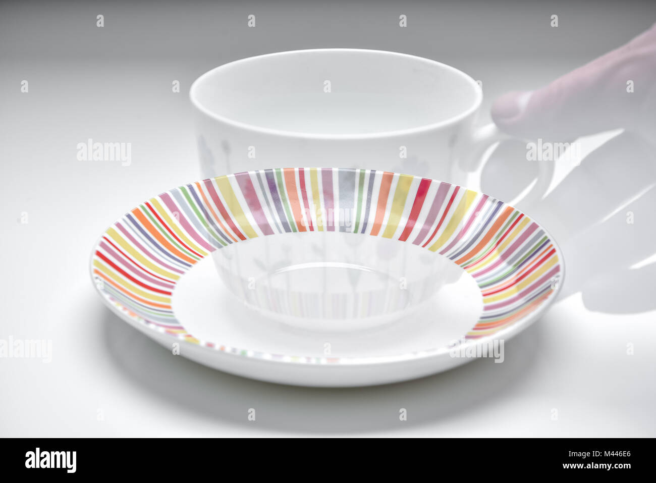 Cup and Saucer Isolated Stock Photo - Alamy