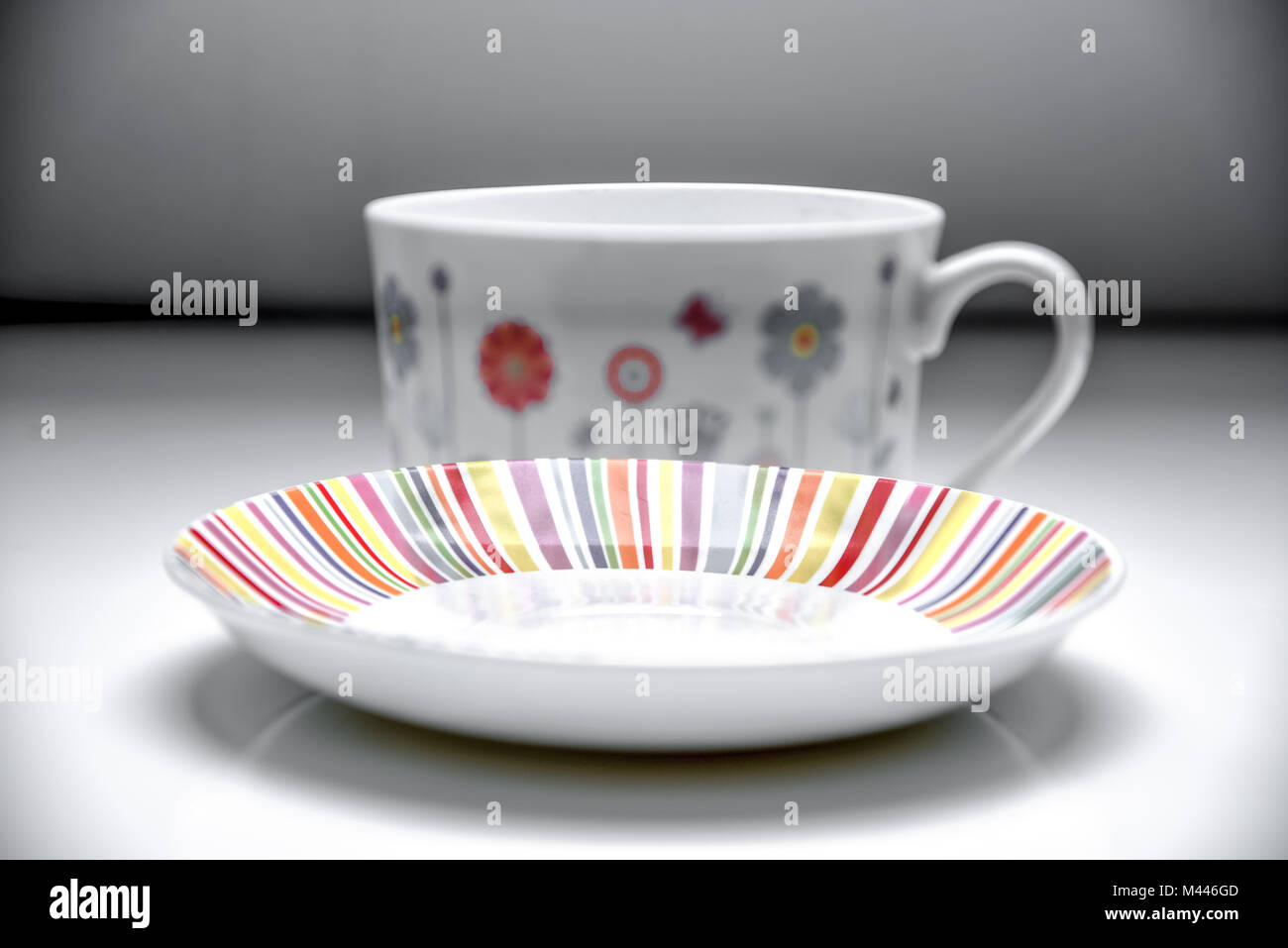 Cup and Saucer Isolated Stock Photo - Alamy