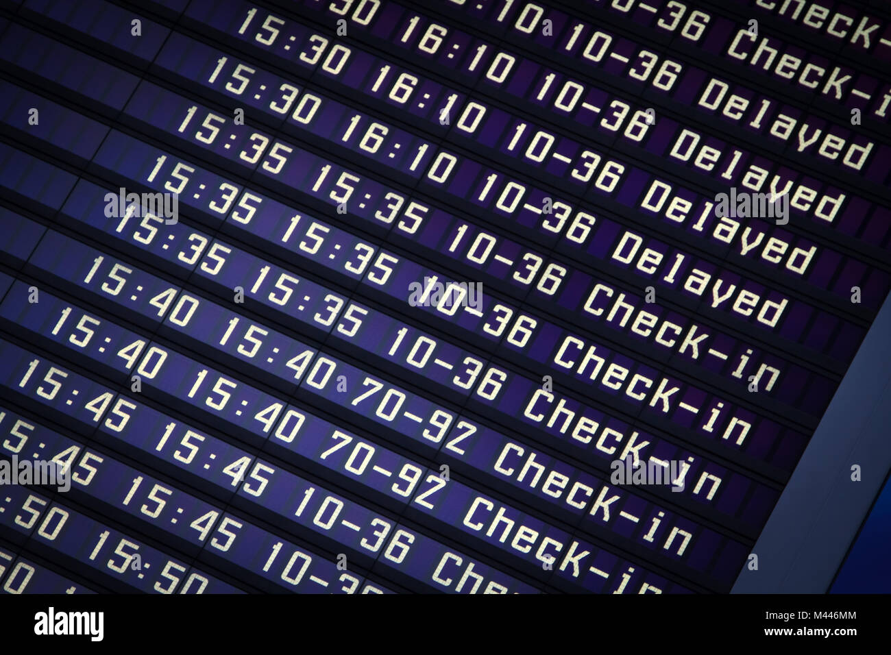 Digital flights departure board hi-res stock photography and images - Alamy