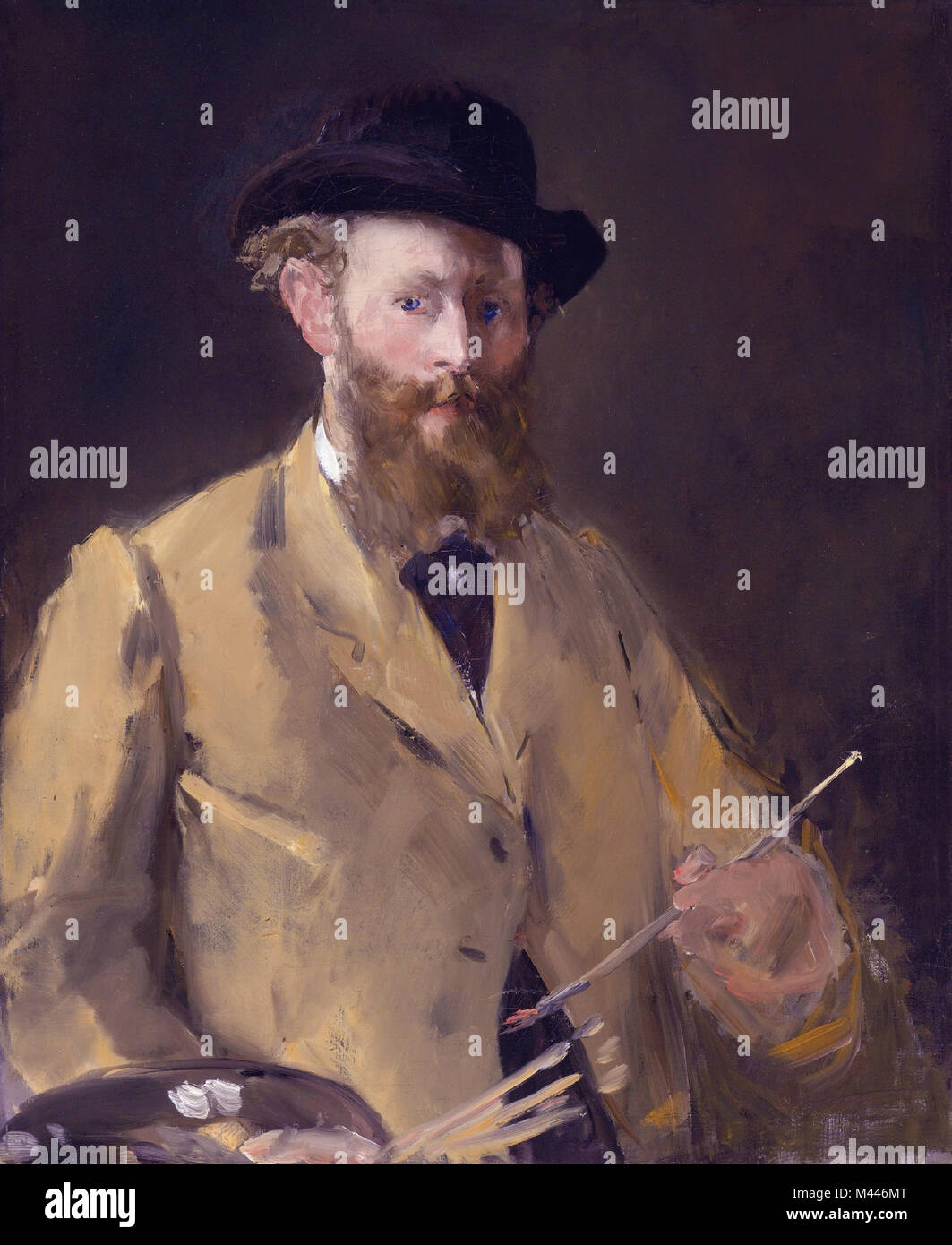 Édouard Manet, Self-Portrait with Palette, 1879 Stock Photo - Alamy