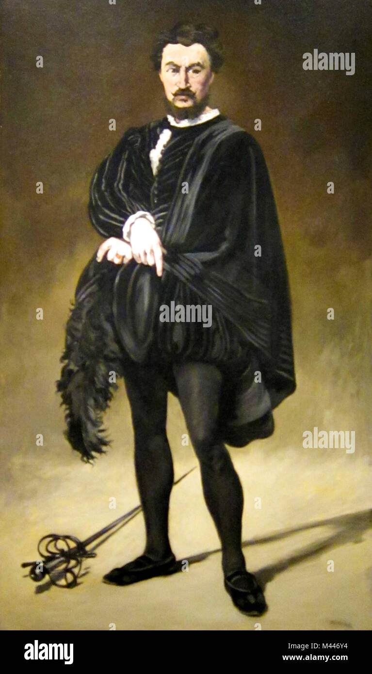 Édouard Manet, The Tragic Actor (Rouvière as Hamlet), 1866 Stock Photo ...