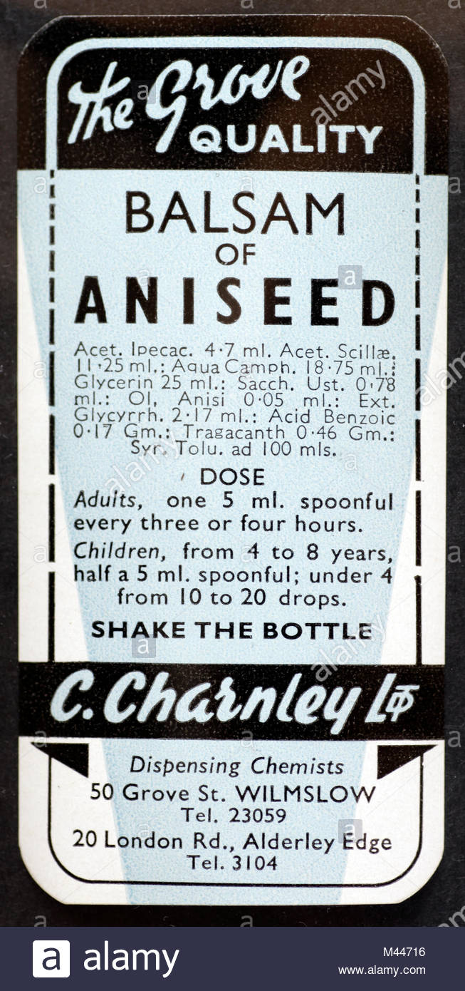 Vintage Chemist labels for Medicine bottles early 1900s - Balsam of ...