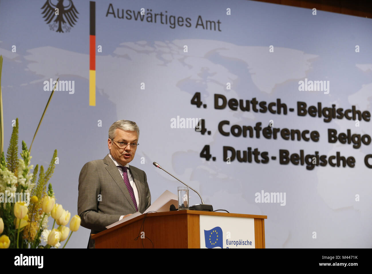 German-Belgian conference at German Foreign Office in Berlin Stock ...