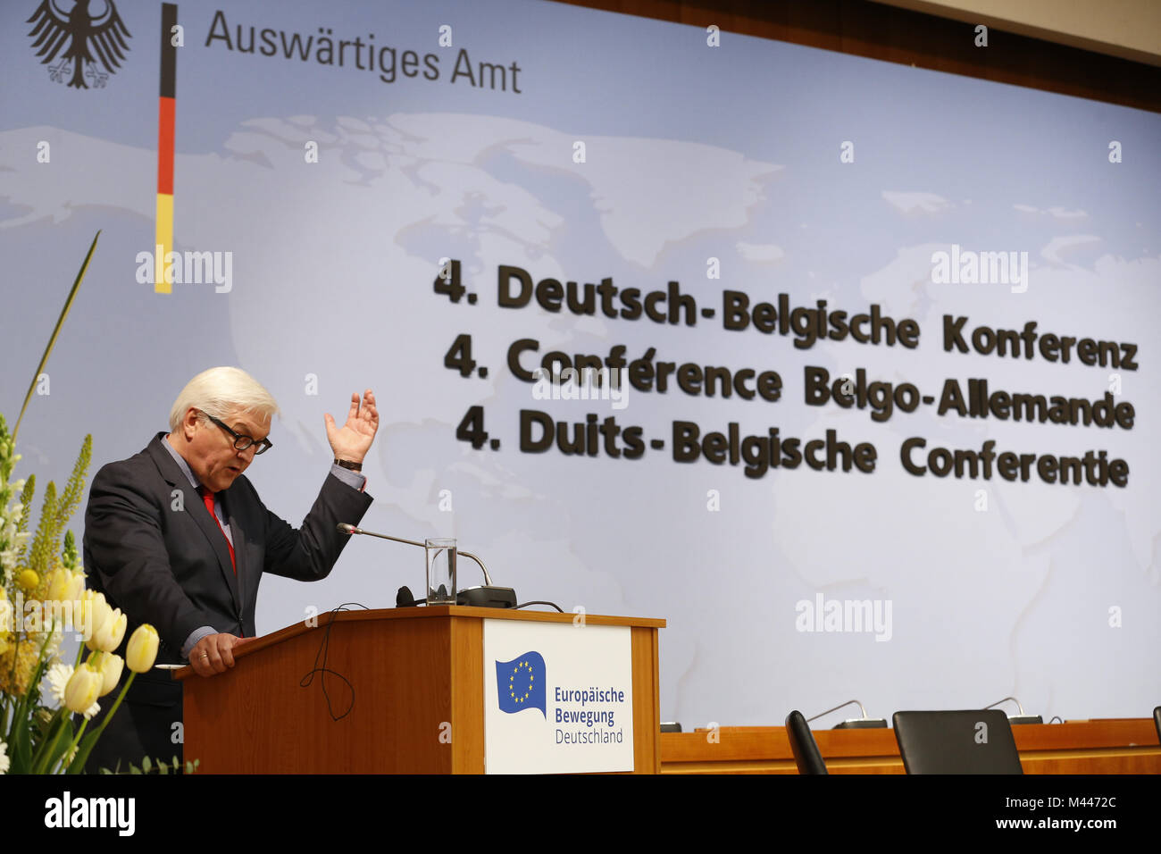 German-Belgian conference at German Foreign Office in Berlin Stock ...