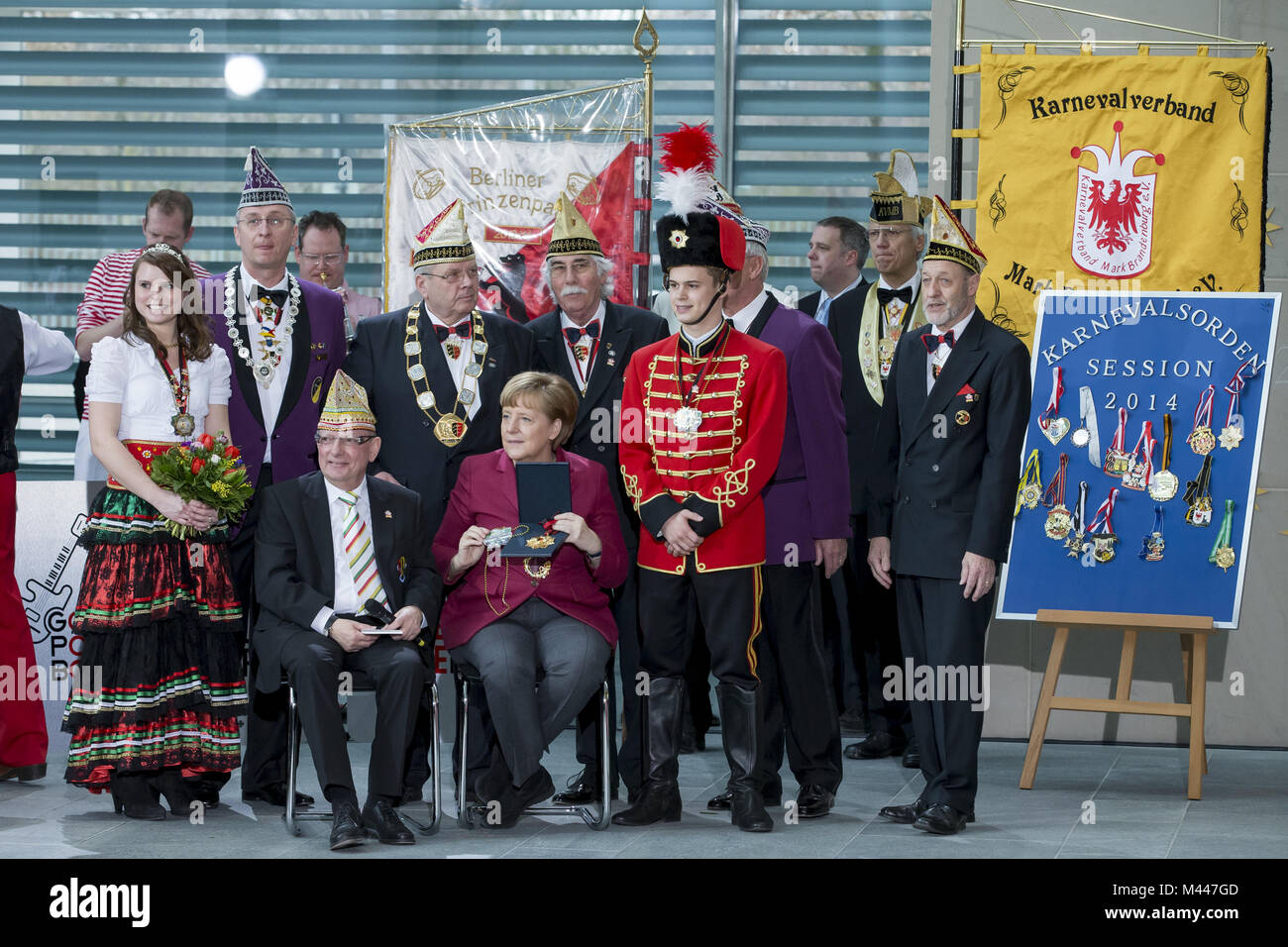 Carnival ceremony at the German Chancellery in Berlin Stock Photo - Alamy