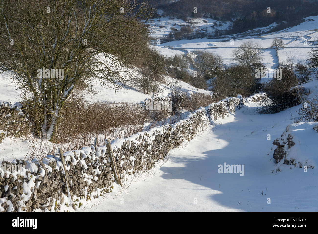 Snowy English Countryside Bright Winter High Resolution Stock ...