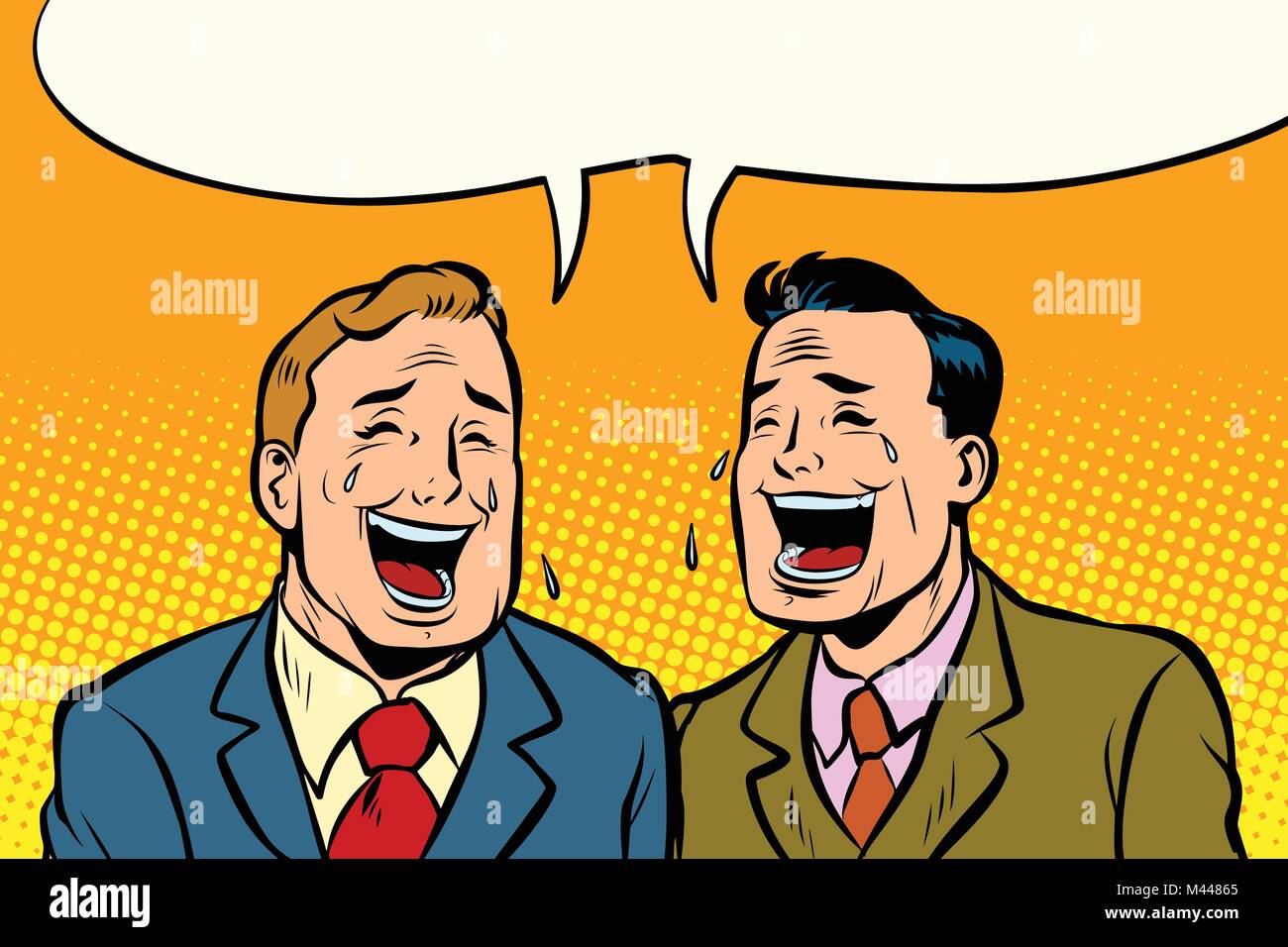 The two friends laugh Stock Vector Image & Art - Alamy