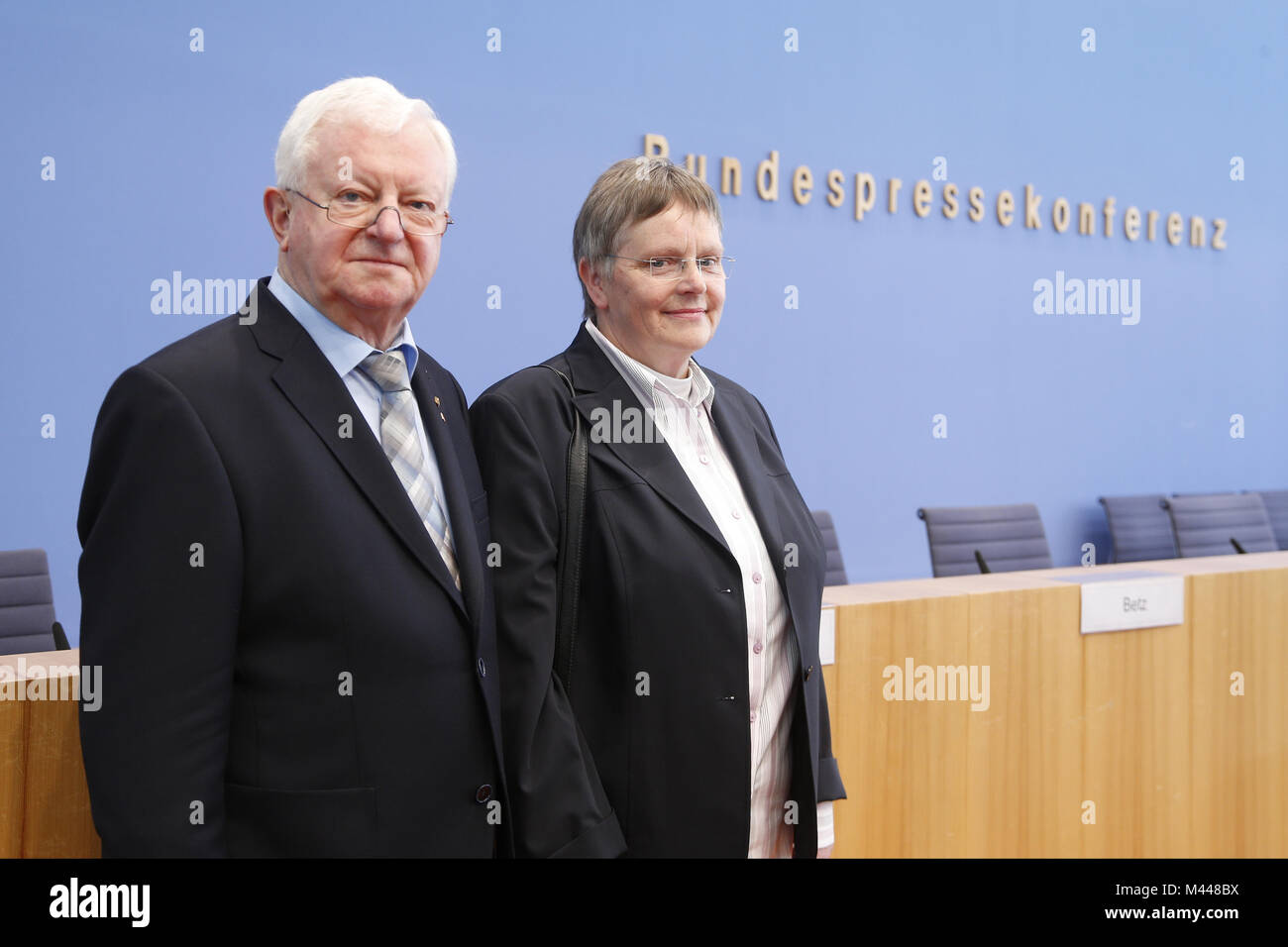 House of the German press conference with German Red Cross Stock Photo ...