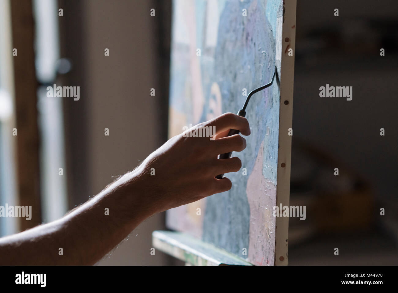 Hand detail in art painting hi-res stock photography and images - Alamy