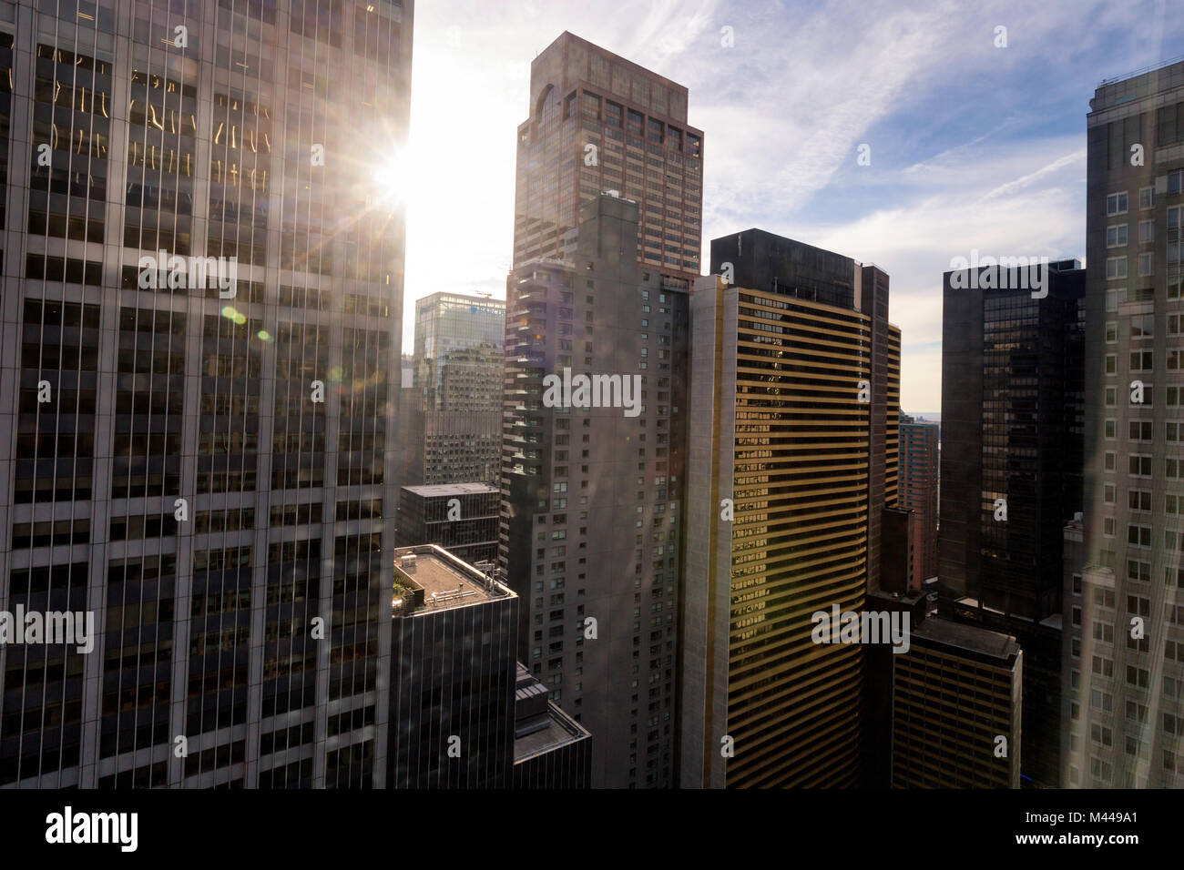 Cityscape, elevated view, New York City, New York, USA Stock Photo - Alamy