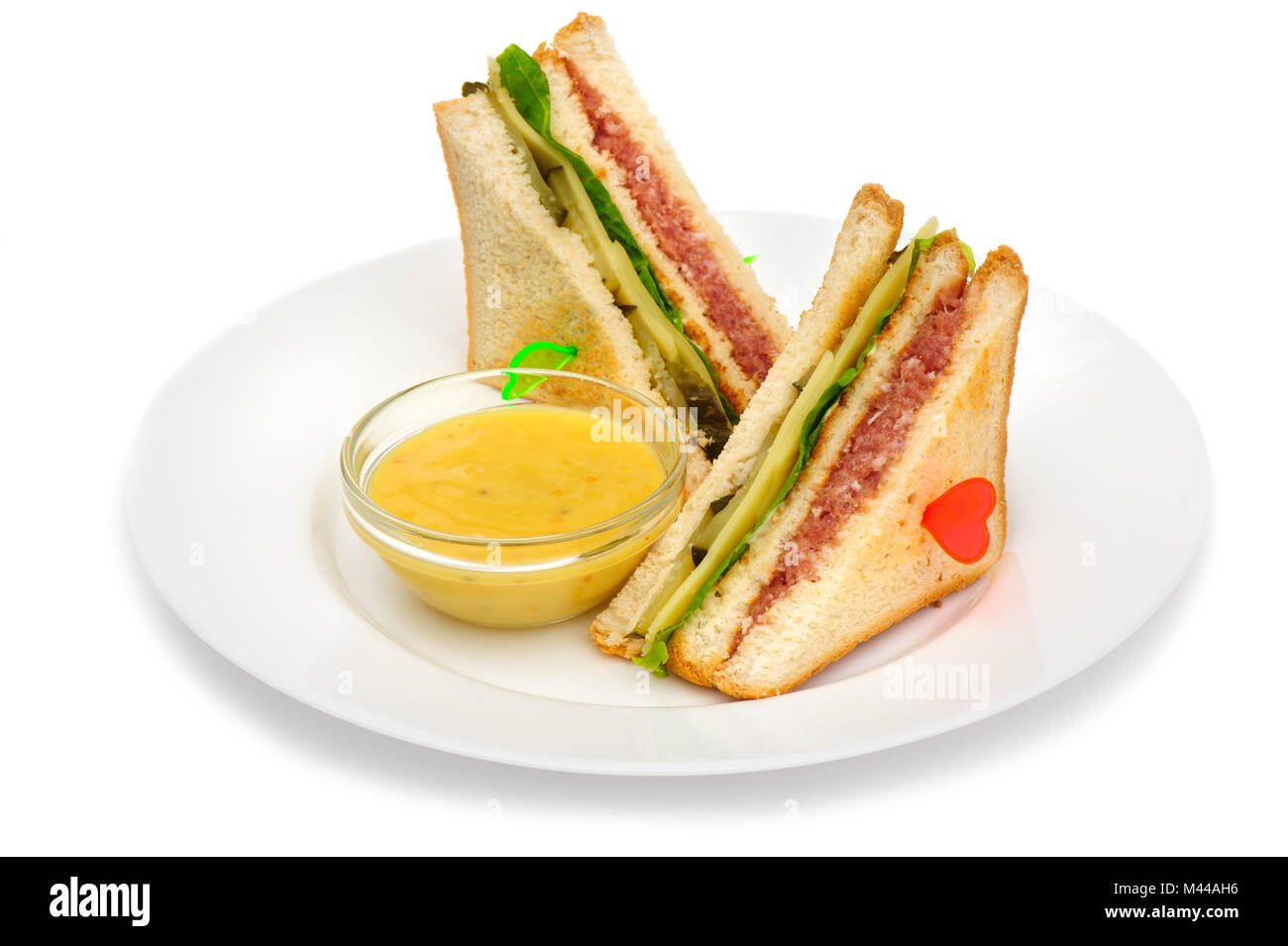 Club sandwich plate Cut Out Stock Images & Pictures - Alamy