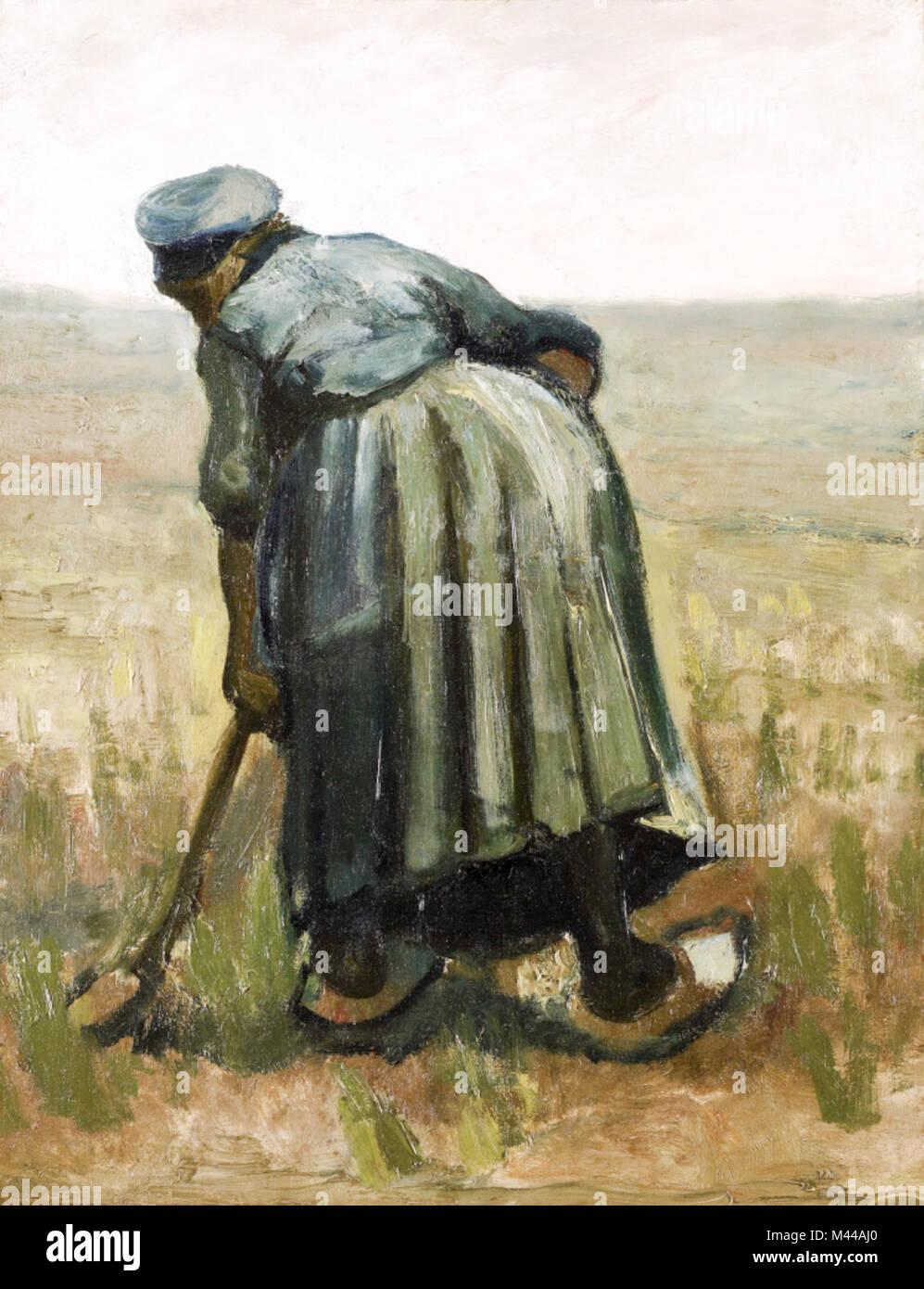 Peasant Woman Digging, or Woman with a Spade, 1885, by Van Gogh Stock ...