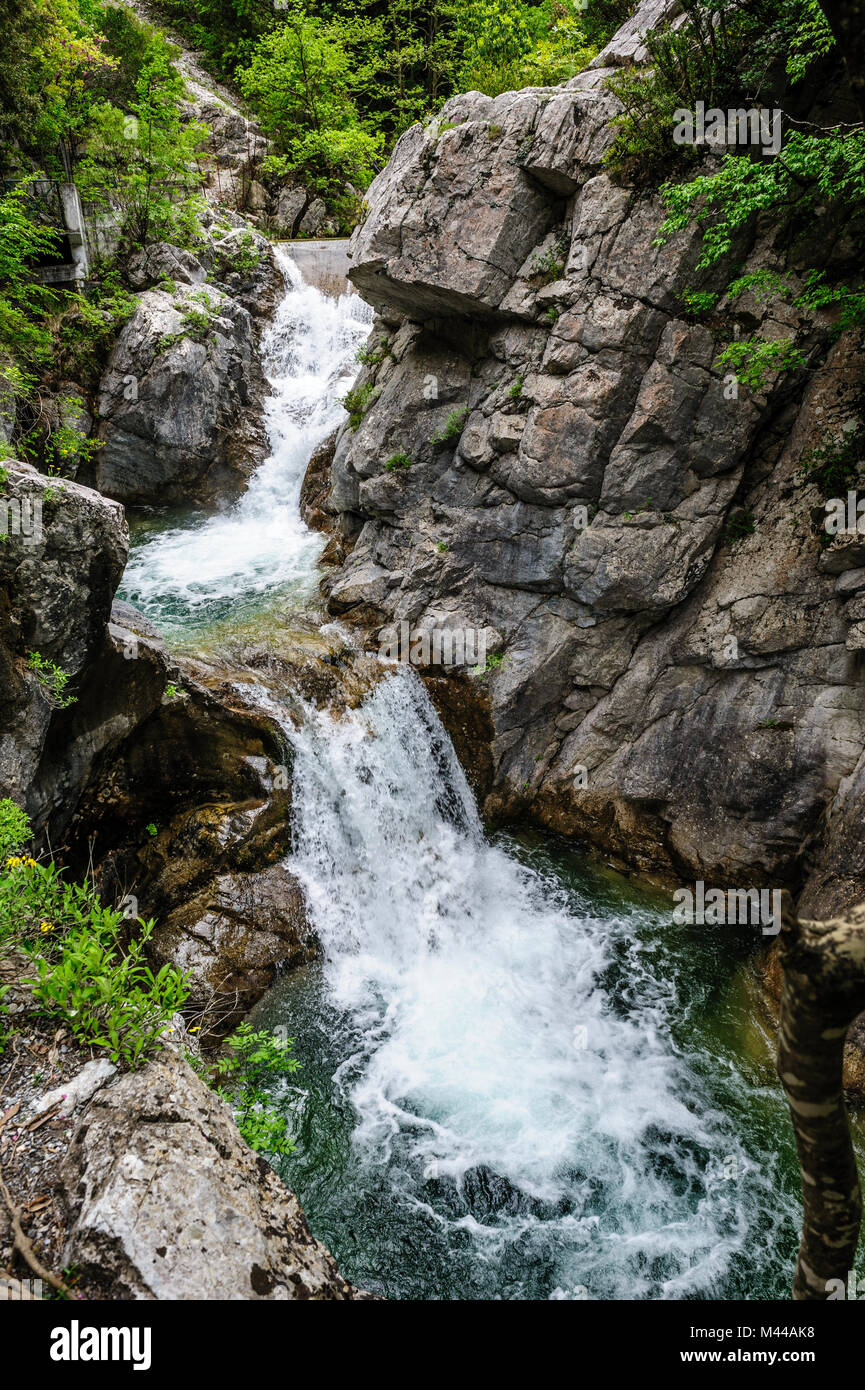 Greece waterfall hi-res stock photography and images - Alamy