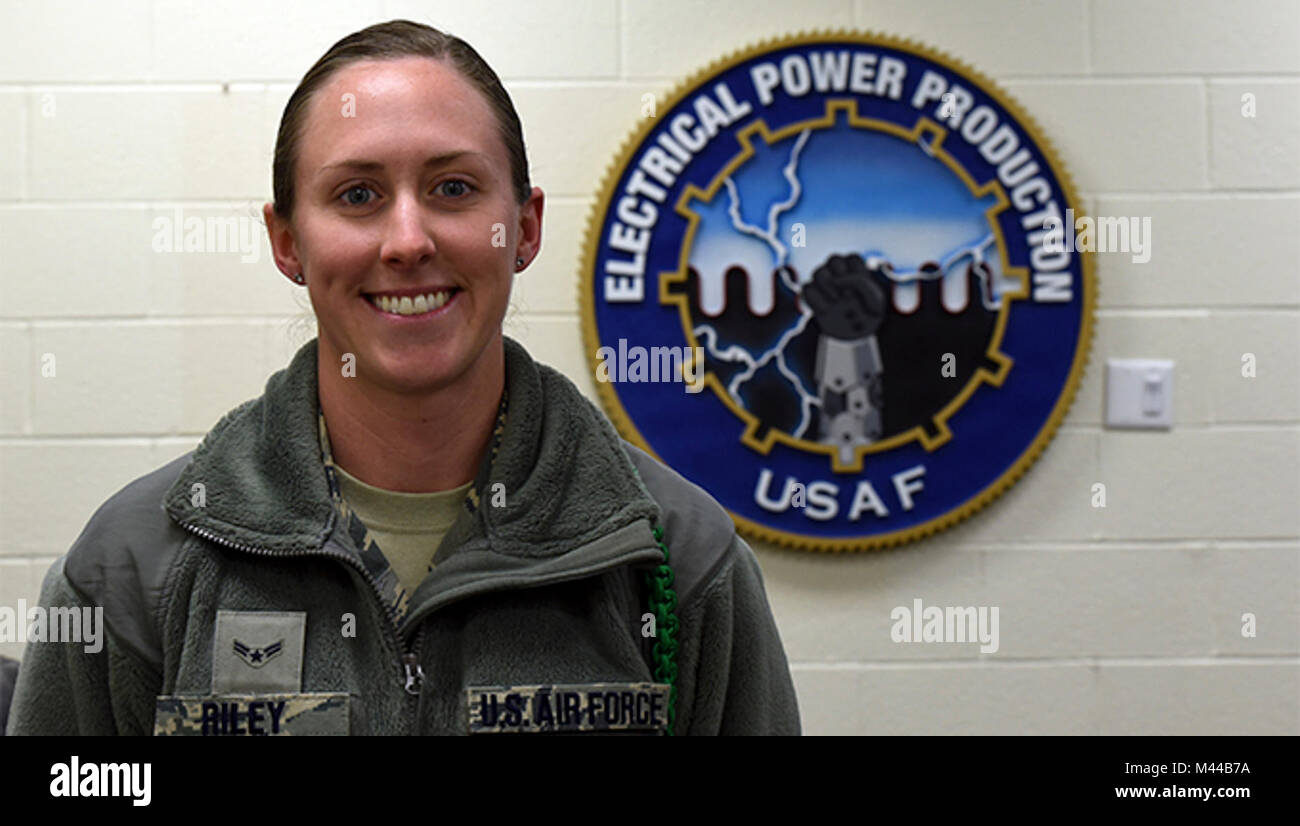Airman 1st Class Rachel Riley, 366th Training Squadron electrical power ...