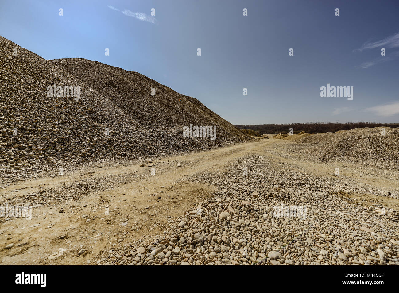 Gravel pit working site Stock Photo - Alamy