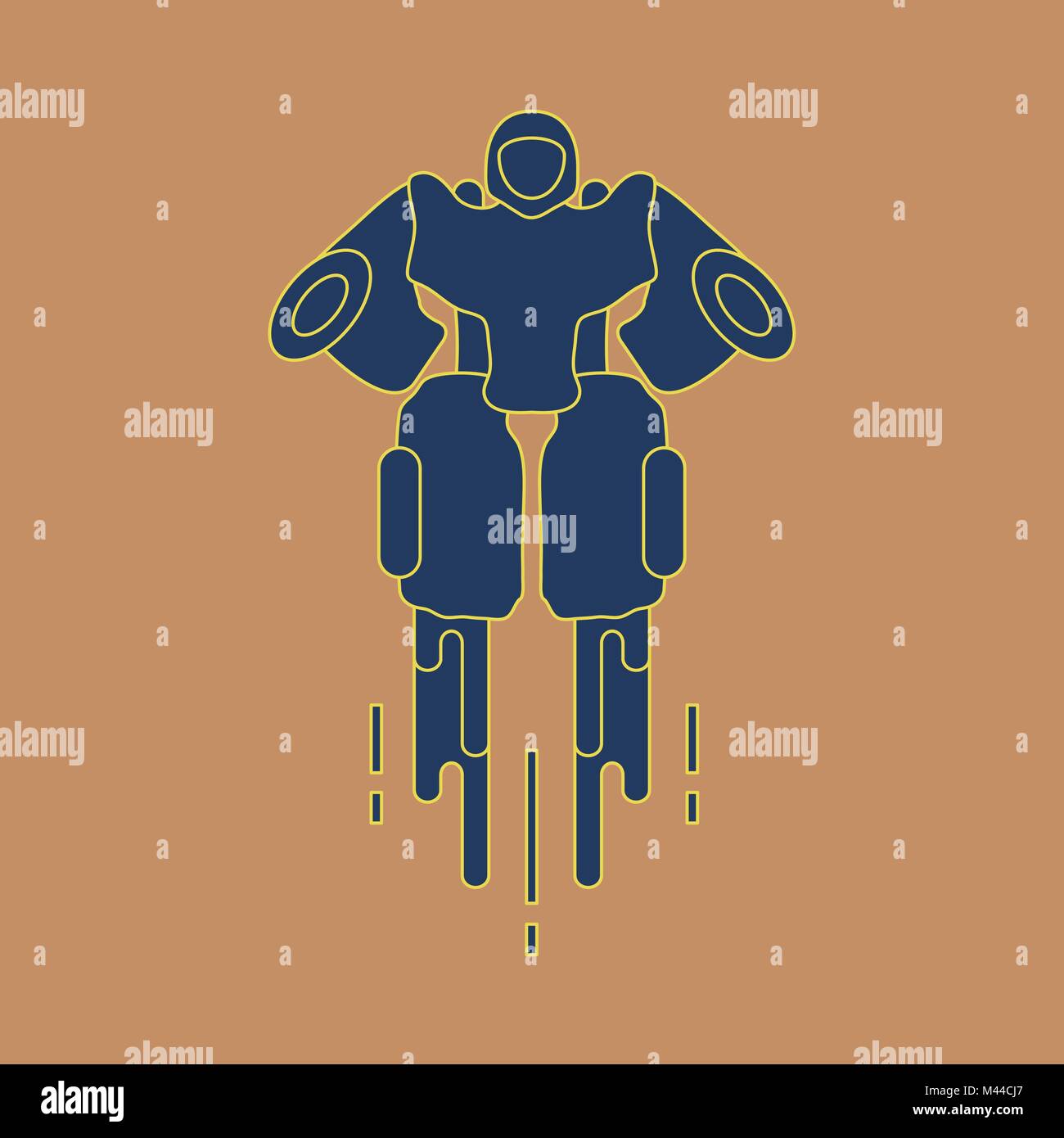 Robot. Toys for children. Robotics, technologies. Design for banner ...