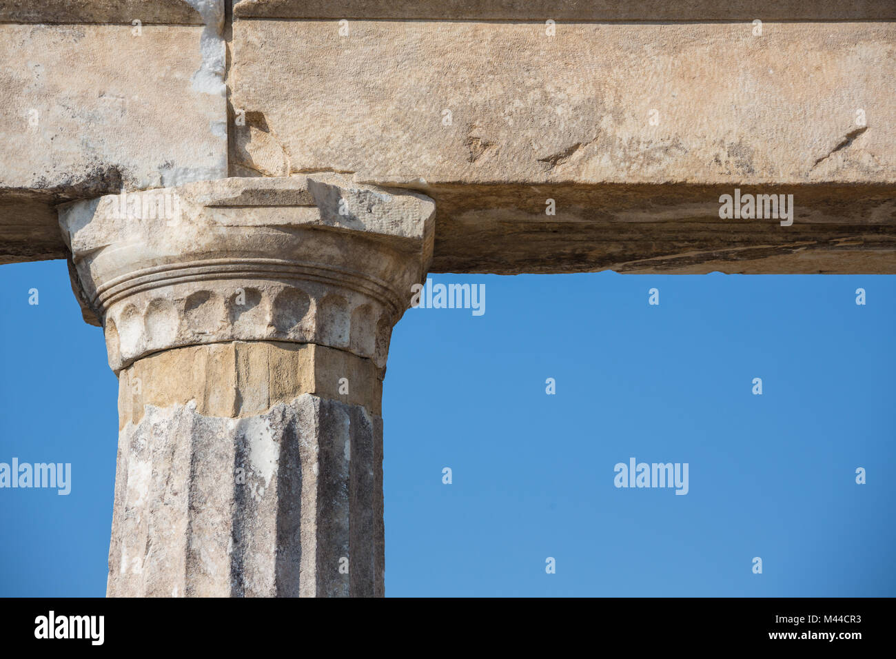 Ionic order, column in ancient Olympia Stock Photo - Alamy