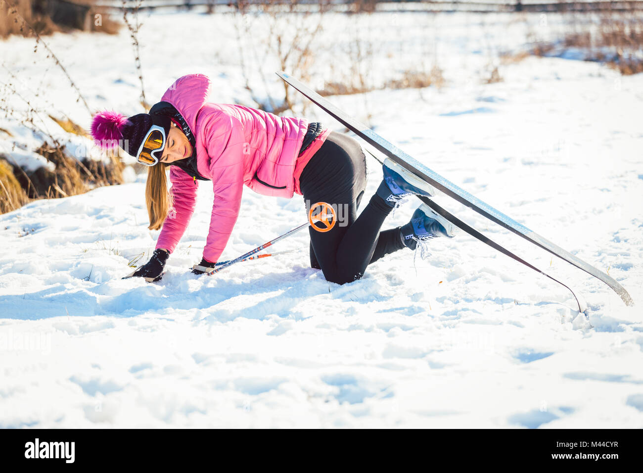 Woman accident falling hi-res stock photography and images - Alamy