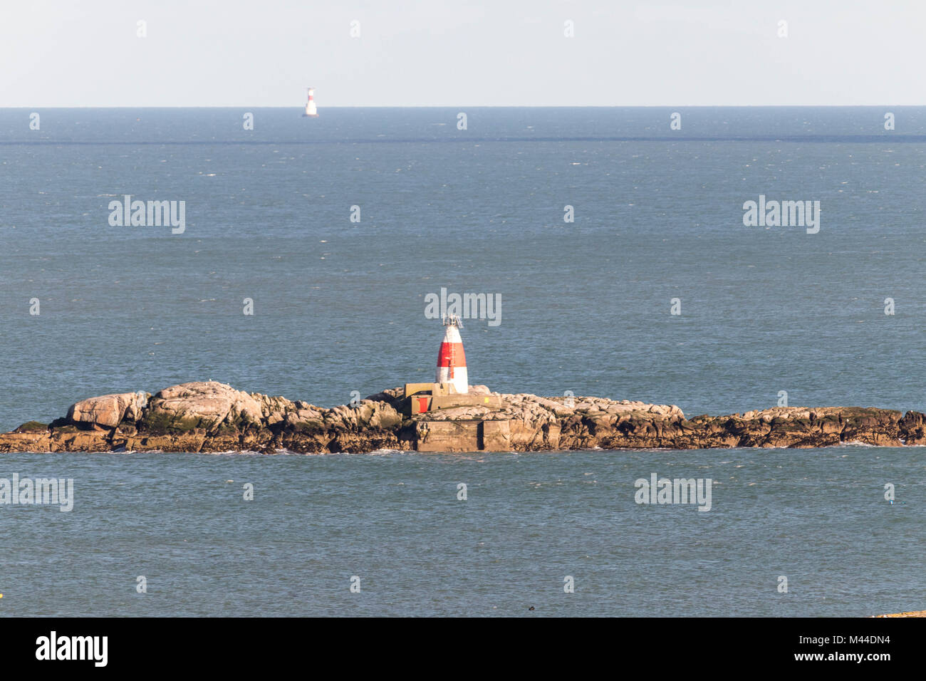 Muglins Lighthouse, next to Dalkey Island Stock Photo - Alamy