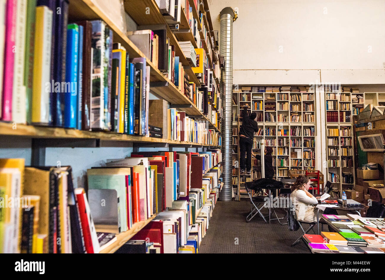 Inside Ler Devager, a bookstore built in an old printing works in ...