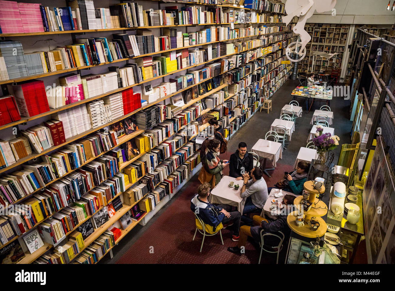 Inside Ler Devager, a bookstore built in an old printing works in ...
