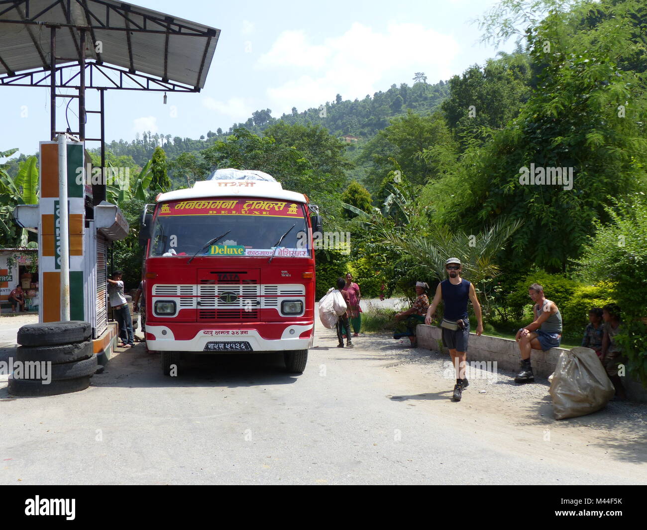 Nepalese tourist bus nepal hi-res stock photography and images - Alamy