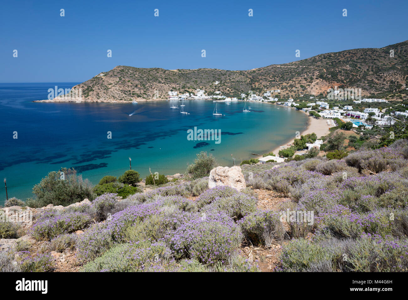 Greek islands aerial hi-res stock photography and images - Alamy