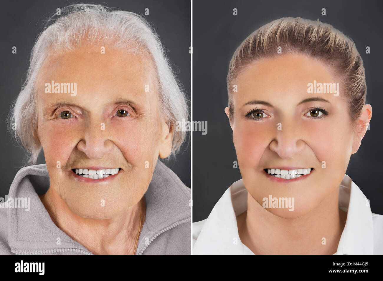 Aging process young old woman hi-res stock photography and images - Alamy