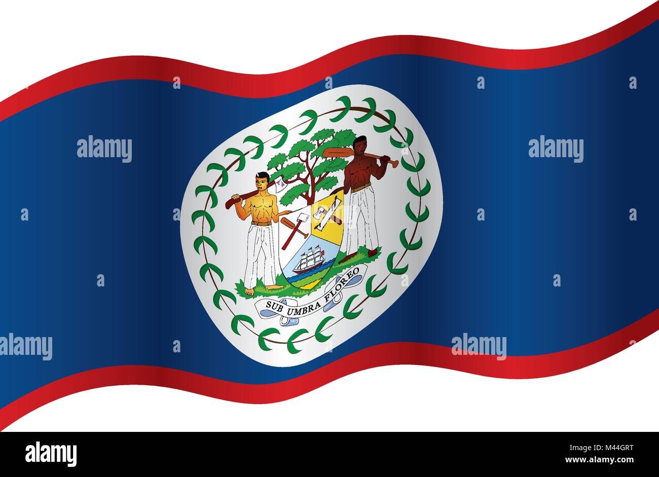 Belize flag, vector illustration Stock Vector Image & Art - Alamy