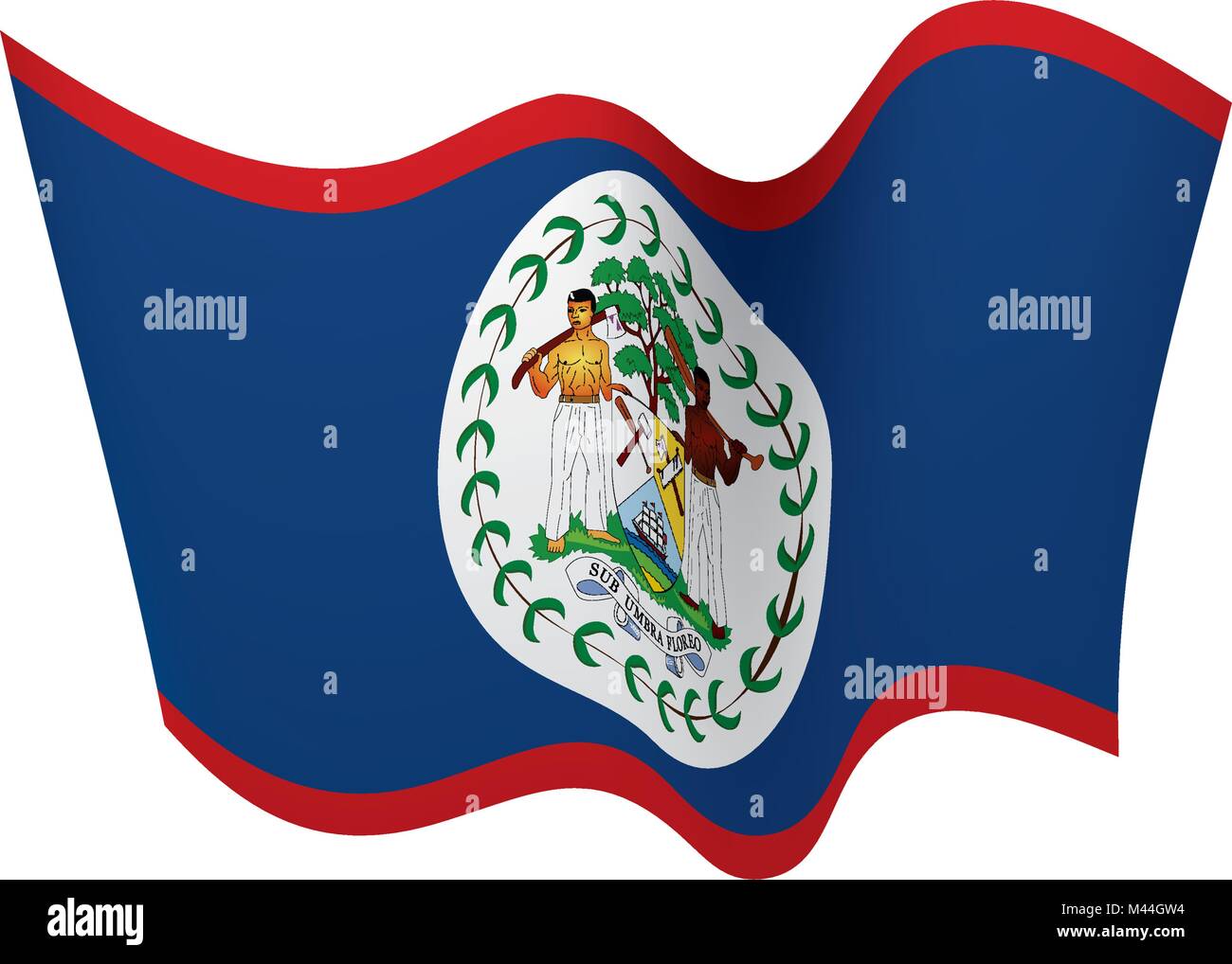 Belize flag, vector illustration Stock Vector Image & Art - Alamy