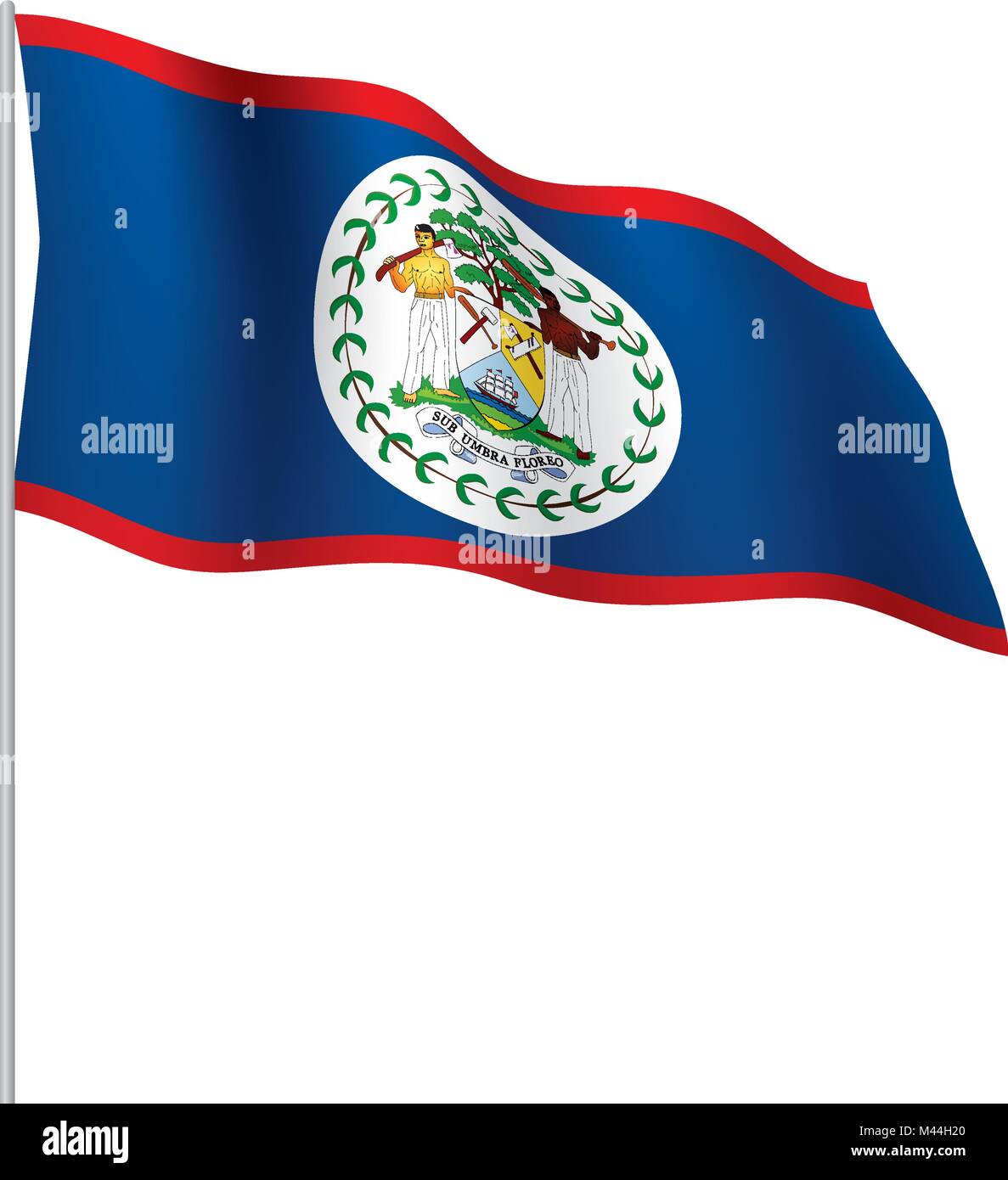 Belize flag, vector illustration Stock Vector Image & Art - Alamy