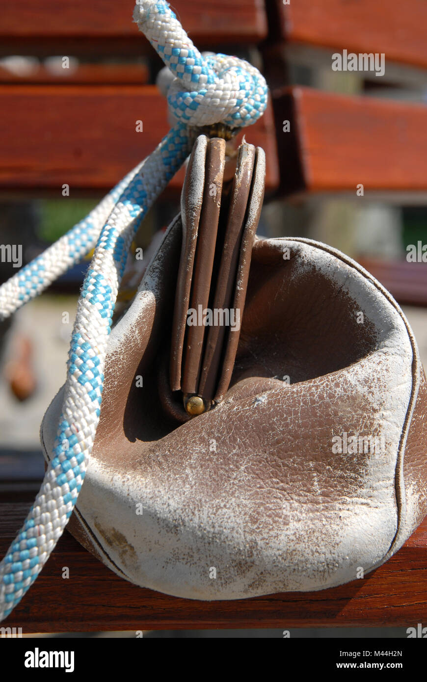 old leather bag Stock Photo - Alamy