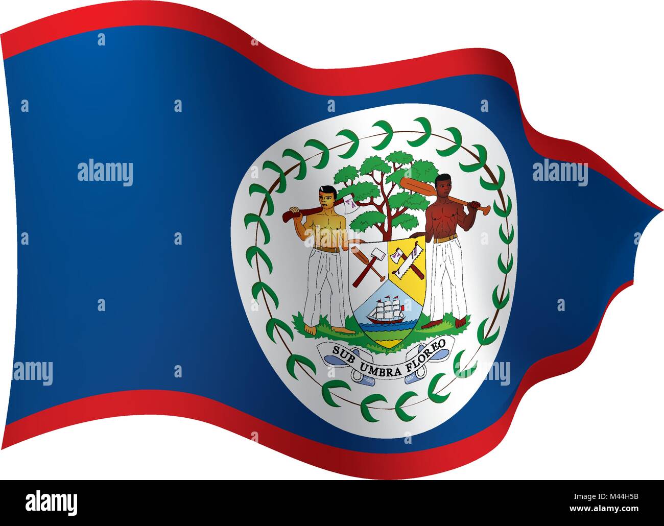 Belize flag, vector illustration Stock Vector Image & Art - Alamy