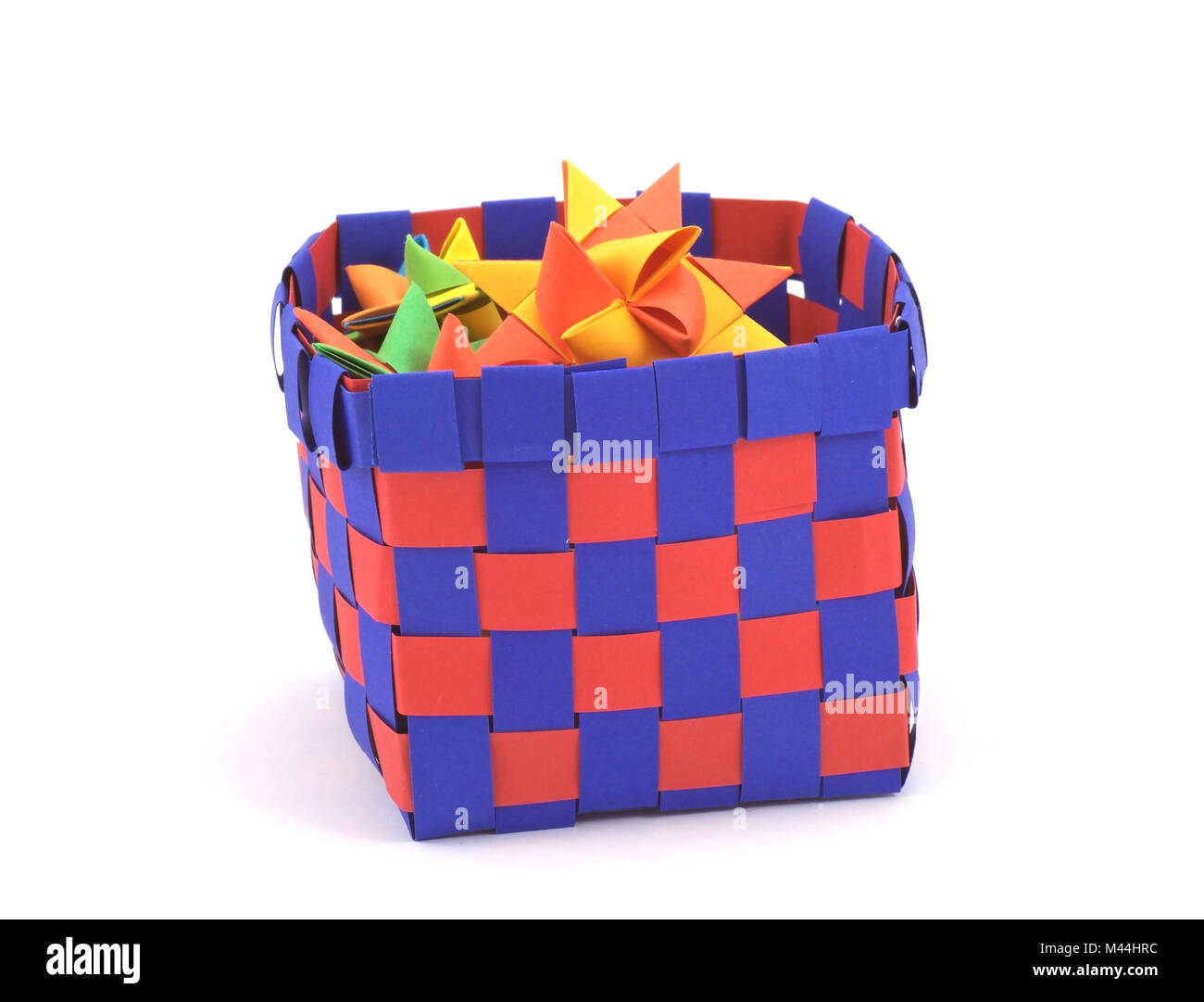 box with paper stars Stock Photo - Alamy