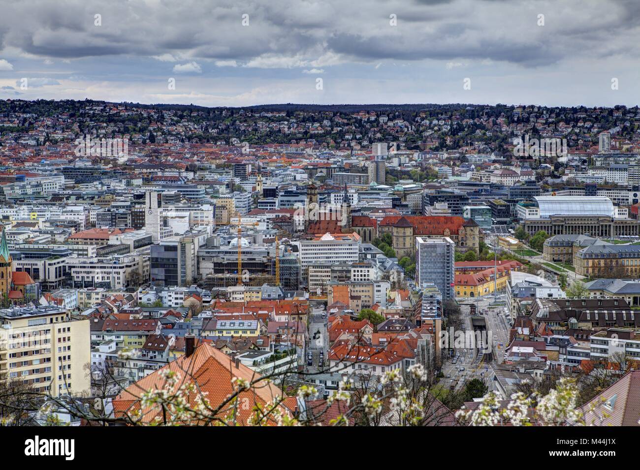 panorama of stuttgart city in germany Stock Photo - Alamy