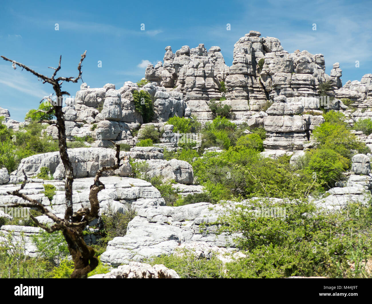 Andalucia in Spain: strange rock formations in the Torcal de Antequera ...