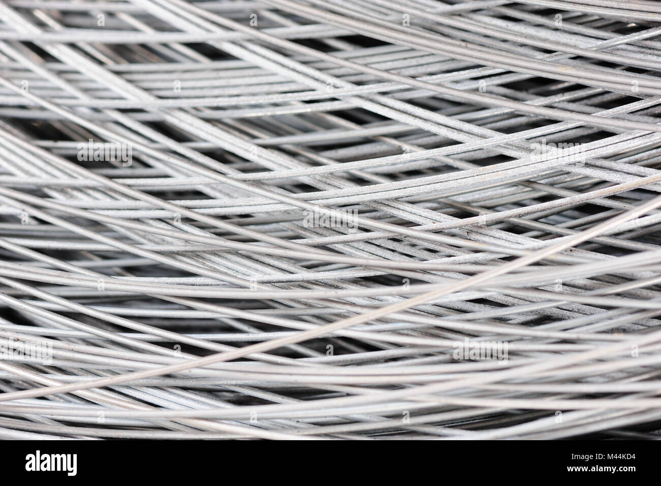 hank of metal wire background Stock Photo - Alamy